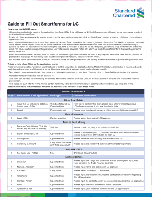 Fillable Online LC Application Form Guidance Fax Email Print - pdfFiller