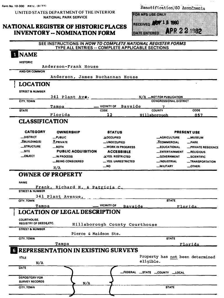 Fillable Online Anderson-Frank House Fax Email Print - pdfFiller