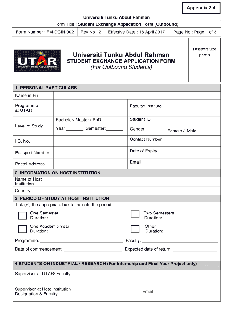 Fillable Online Utar Online Application - Fill Online, Printable ...