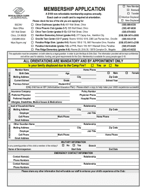 Fillable Online Membership Application and RenewalNational Model ...