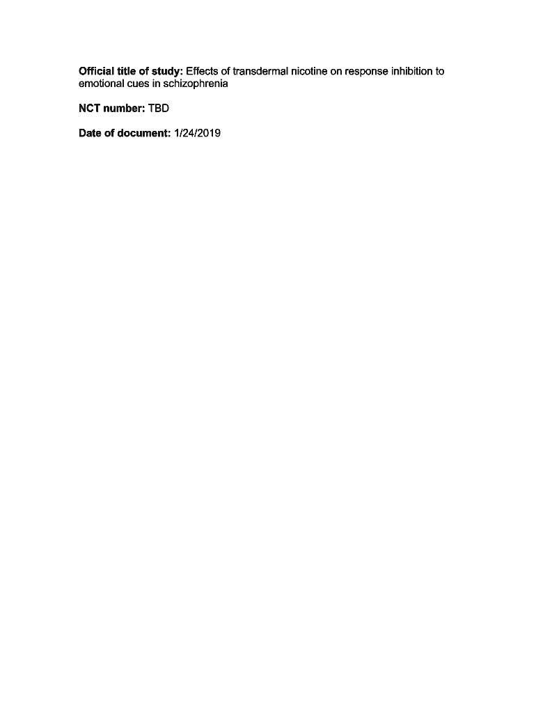 Fillable Online Effects of transdermal nicotine on response inhibition to emotional ... Fax ...