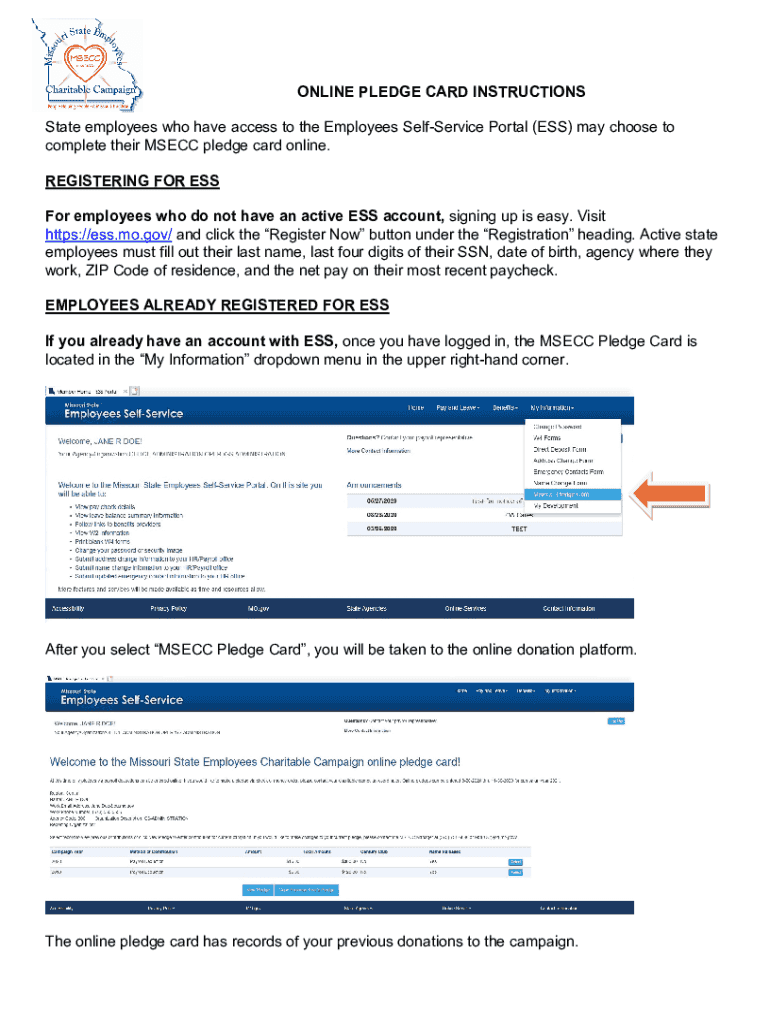 Fillable Online State employees who have access to the Employees Self ...