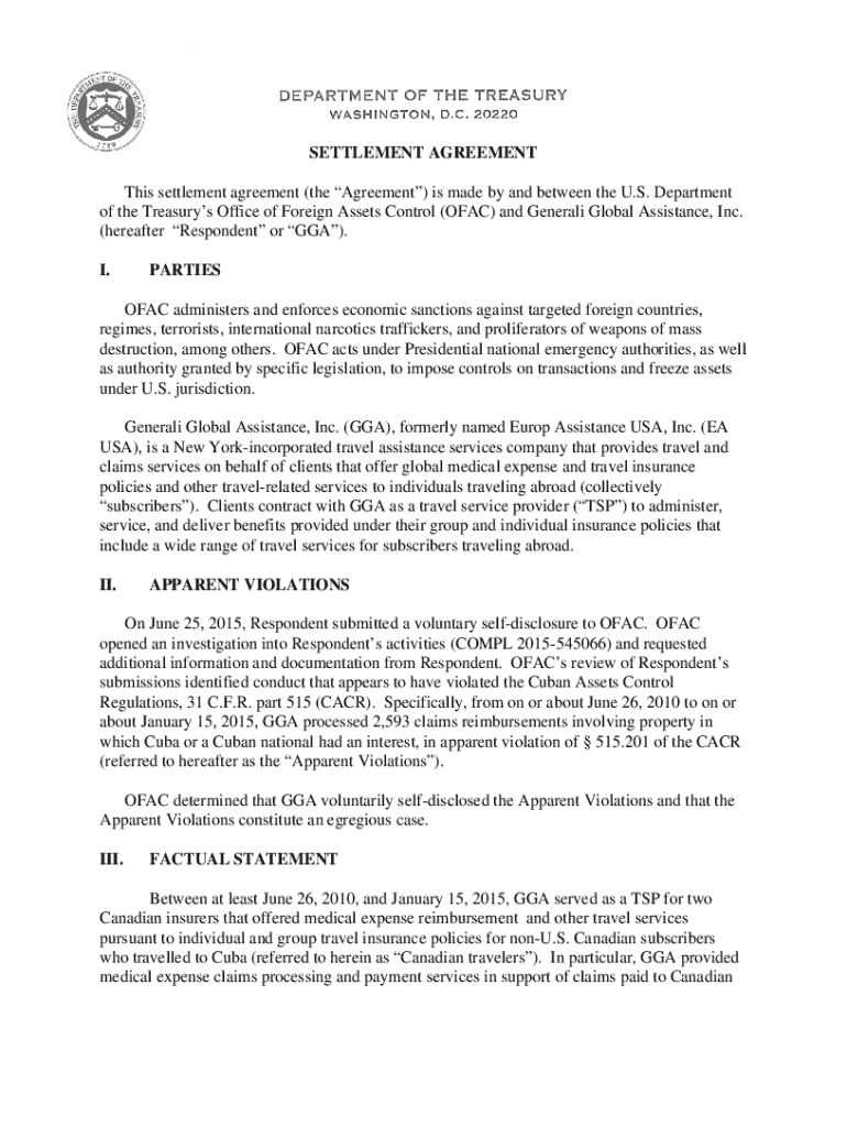 Fillable Online of the Treasurys Office of Foreign Assets Control (OFAC ...