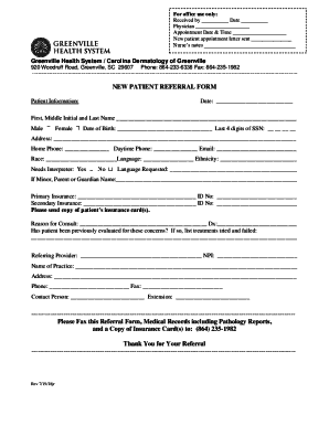 Fillable Online New patient appointment letter sent Fax Email Print ...