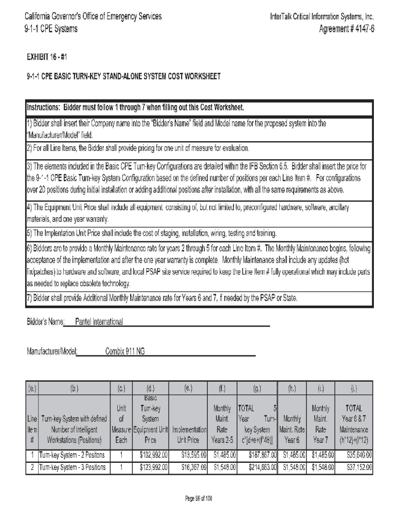 Fillable Online State of California Standard agreement - Cal OES - CA ...