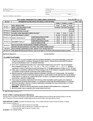 Fillable Online 2015 PRESCRIPTIVE COMPLIANCE FORM N1102 (version 2.0)4 ...