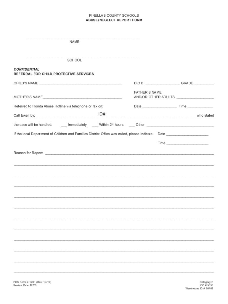 Fillable Online Abuse Hotline - Florida Department of Children and ...