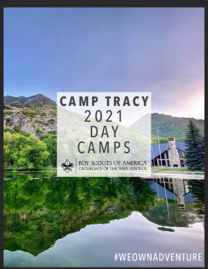 Fillable Online CAMP TRACY Fax Email Print - pdfFiller