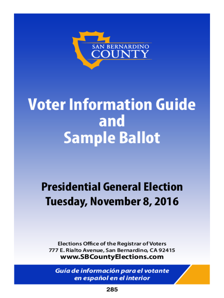 Fillable Online Your Sample Ballot Fax Email Print - pdfFiller