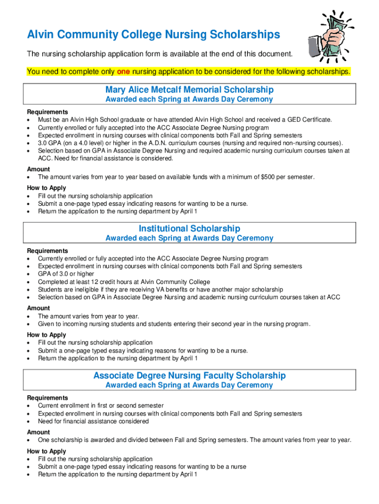 Alvin Community College Nursing Program - Fill Online, Printable ...