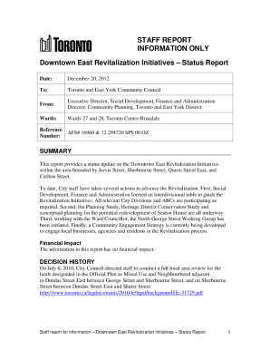 Fillable Online TE21.49 - Staff Report - Downtown East Revitalization ...