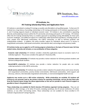 Fillable Online IFS Institute, Inc Fax Email Print - pdfFiller