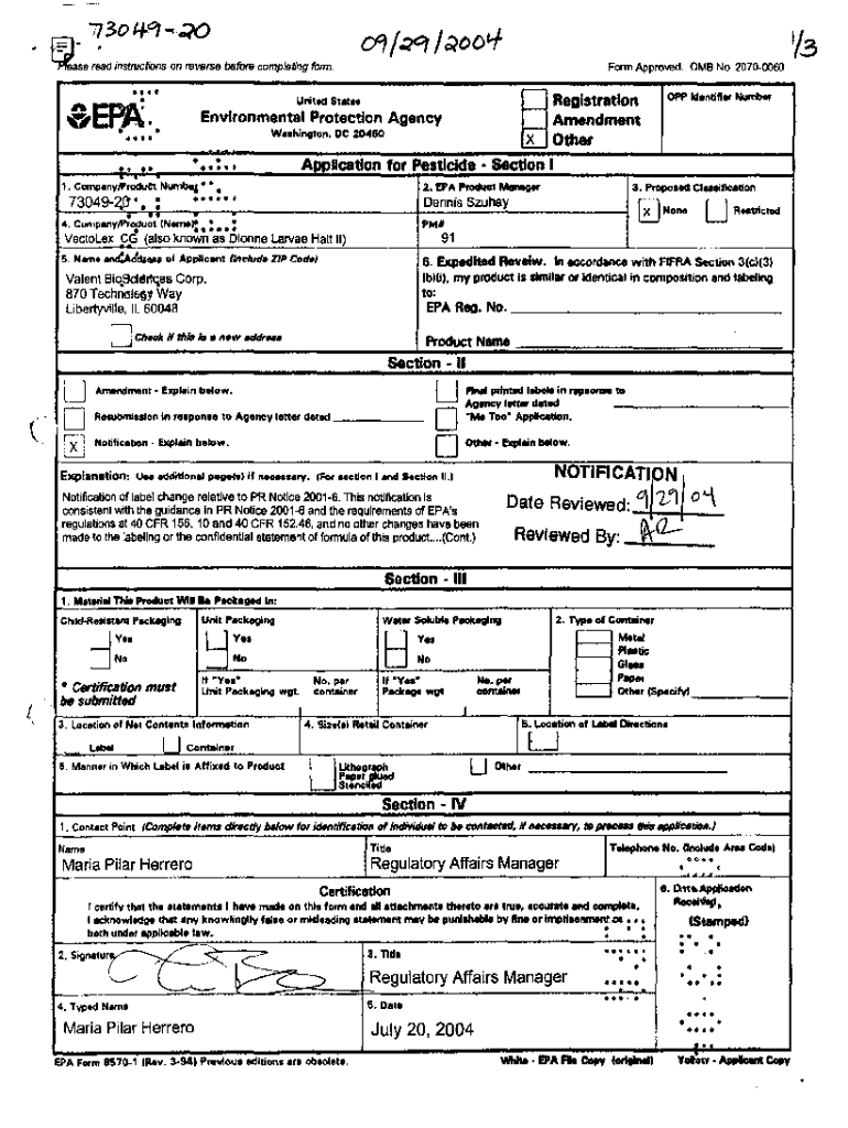 Fillable Online U.S. EPA, Pesticide Product Label, VECTOLEX CG ...