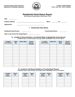 Fillable Online annual report dbi - Department of Building Inspection ...