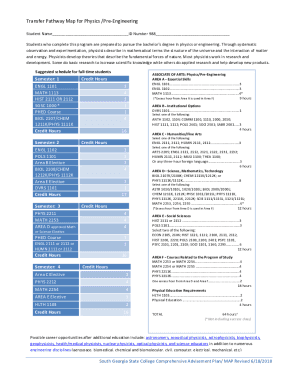 Fillable Online PDF Transfer Pathway Map for Physics /Pre-Engineering ...