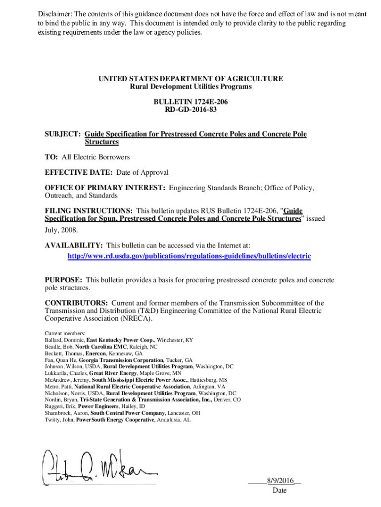 Fillable Online INSTRUCTIONS WHEN USING RUS GUIDE SPECIFICATIONS Fax ...