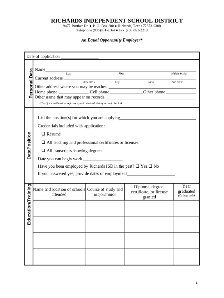 Sample Employment Application for Professional ... - Amazon S3 Doc ...