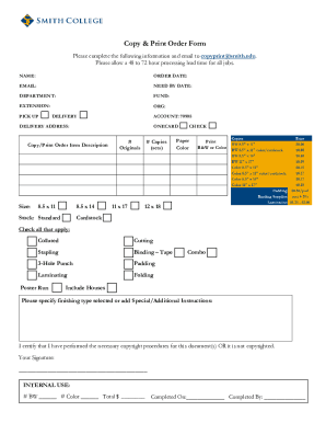 Fillable Online Business Cards & Stationery Order Form Fax Email Print ...