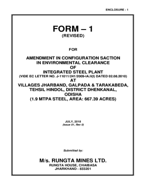 Fillable Online ENCLOSURE : 1 Fax Email Print - pdfFiller