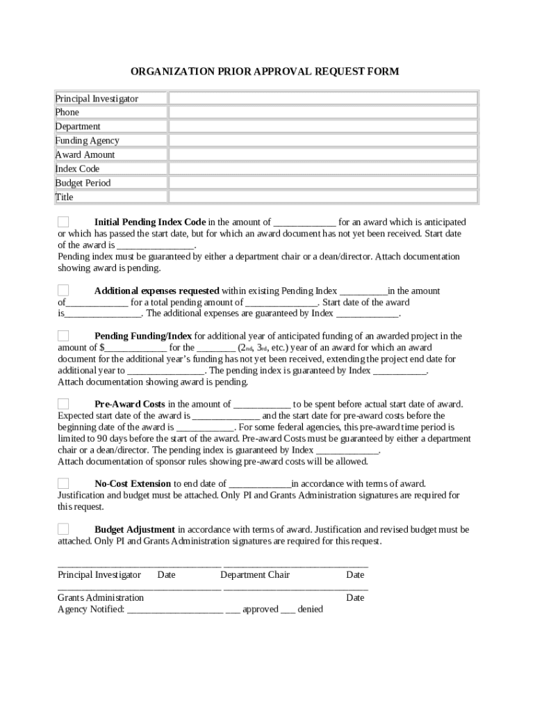 ORGANIZATION PRIOR APPROVAL REQUEST (OPAS) - inside sou Doc Template ...