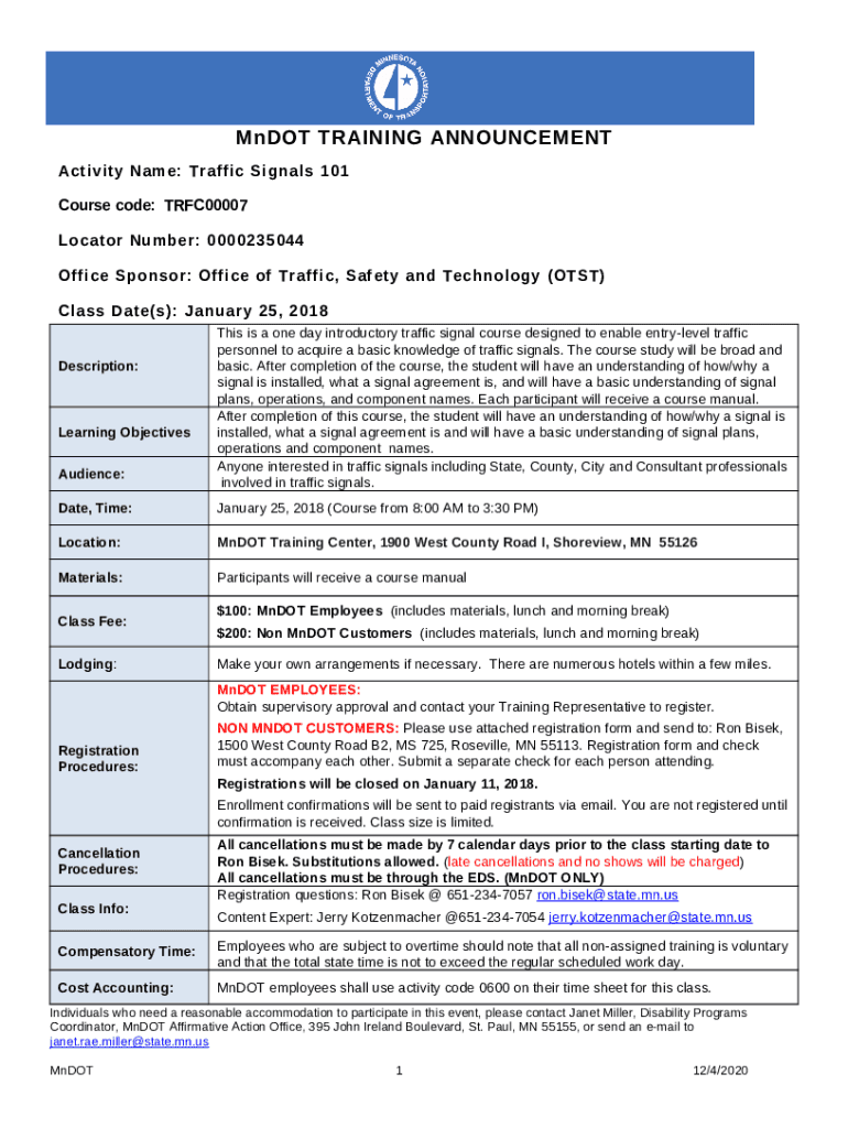 Traffic Signals 101 - Minnesota Department of Transportation Doc ...