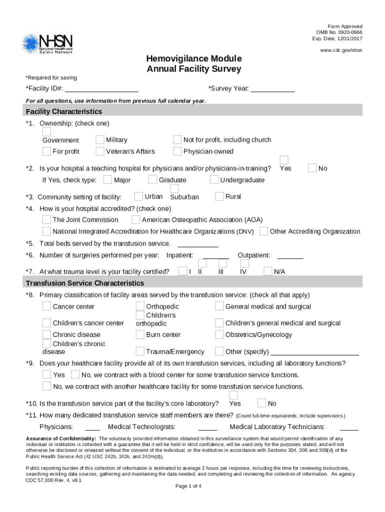 Annual Facility Survey Doc Template | pdfFiller