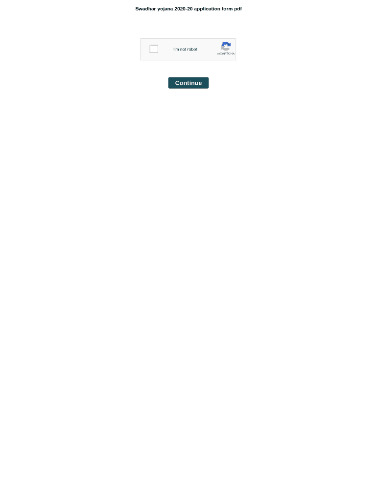 Maharashtra Swadhar Yojana 2020 Application Form - Blank Fillable ...
