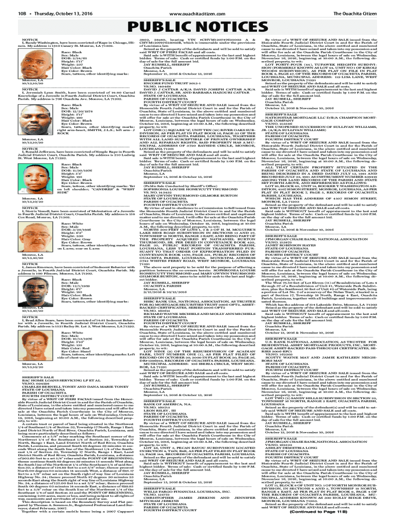 Fillable Online I, Randy Washington, have been convicted of Rape in ...