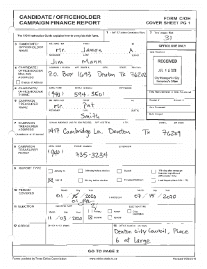 Fillable Online The C/OHInstruction Guide explains how to complete this ...