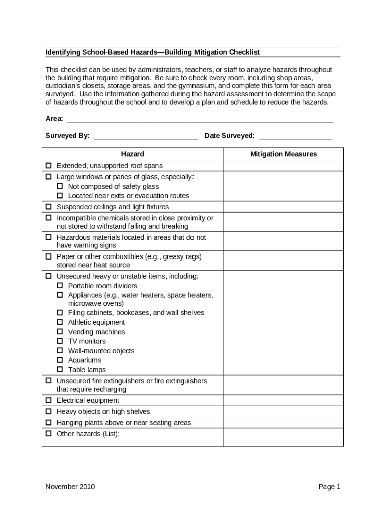 Identifying School-Based HazardsBuilding Mitigation ... - training fema ...