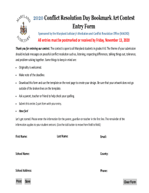 Art Contest Form | pdfFiller