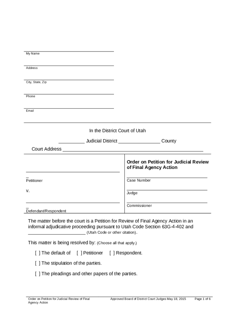 Order on Petition for Judicial Review of Final Agency Action Doc ...