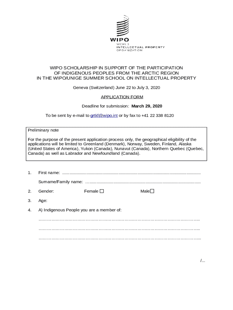application - WIPO Doc Template | pdfFiller