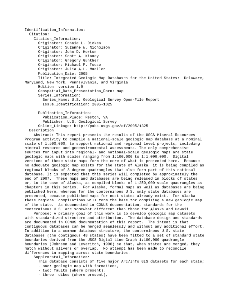 Preliminary integrated geologic map databases for the United ... - pubs ...