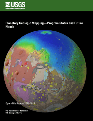 Fillable Online pubs usgs Planetary Geologic MappingProgram Status and ...