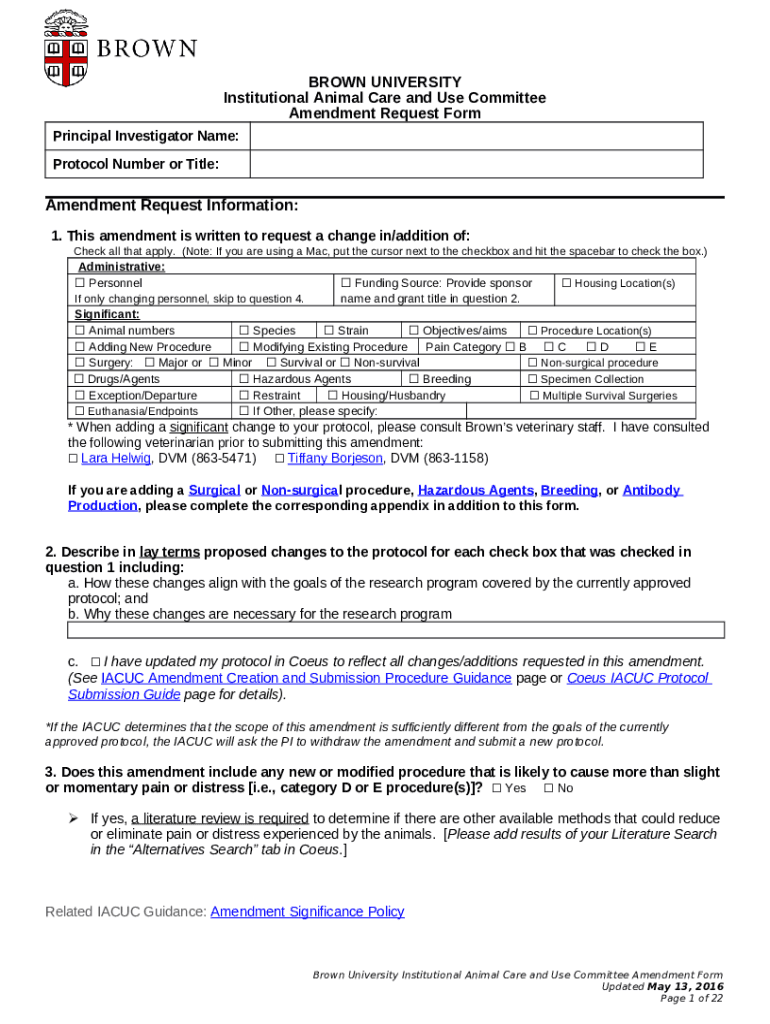 Amendment Request - Studylib Doc Template | pdfFiller