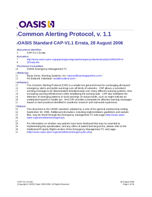OASIS/ITU-T Common Alerting Protocol (CAP ... - Cover Pages Doc ...