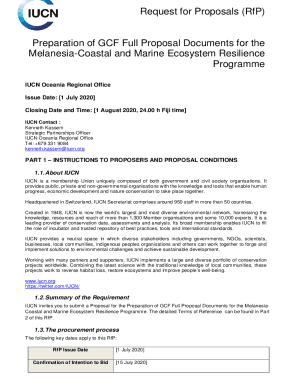 Fillable Online Request for Proposals (RfP) Preparation of GCF Full ...