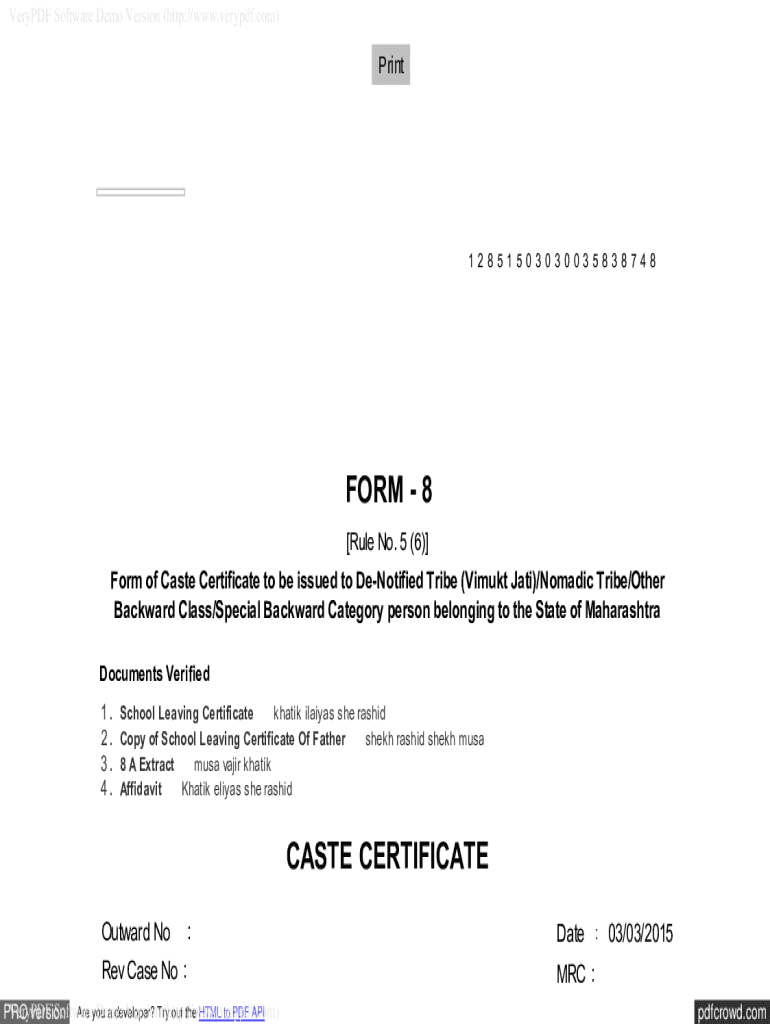 Form 8 Rtps - Fill Online, Printable, Fillable, Blank | pdfFiller