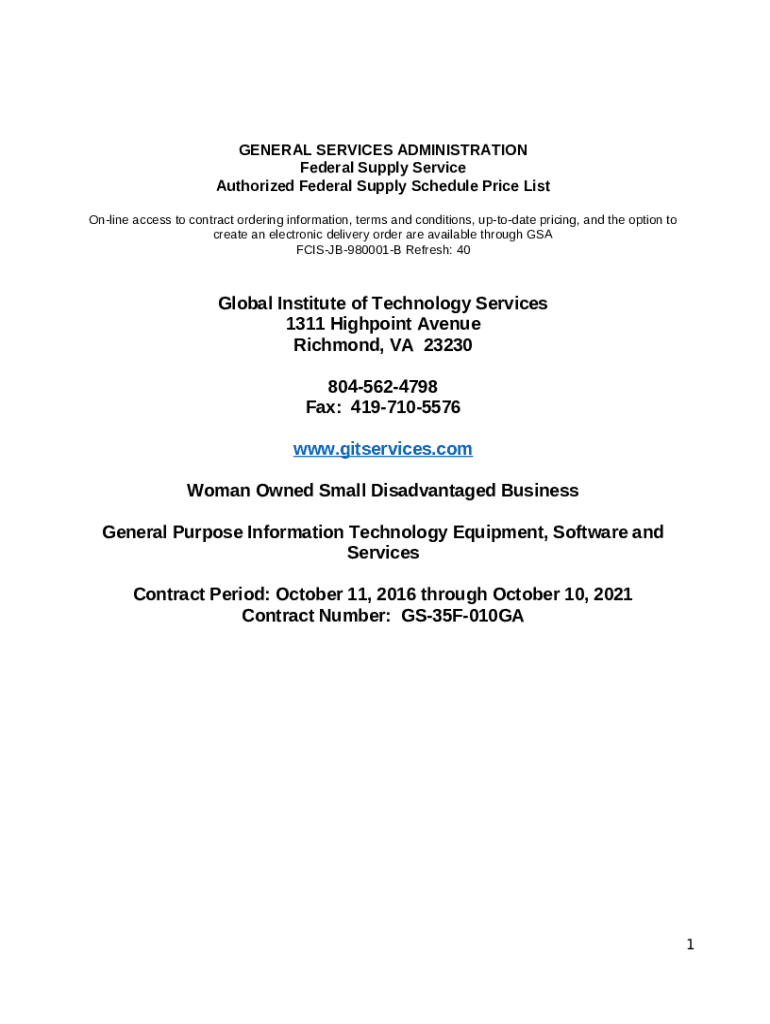 I-FSS-600 - SWS System Admininstration - GSA.gov Doc Template | pdfFiller