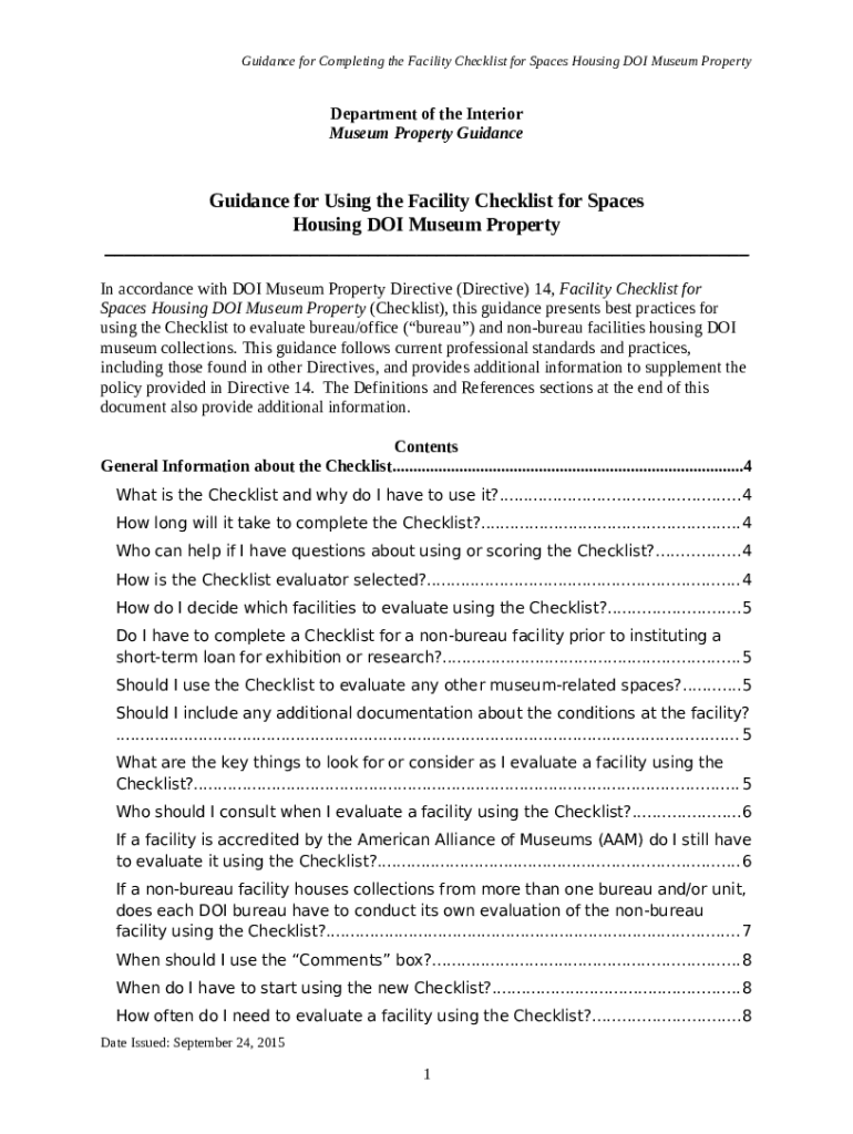 General Ination about the Checklist - U.S. Department ... Doc Template | pdfFiller