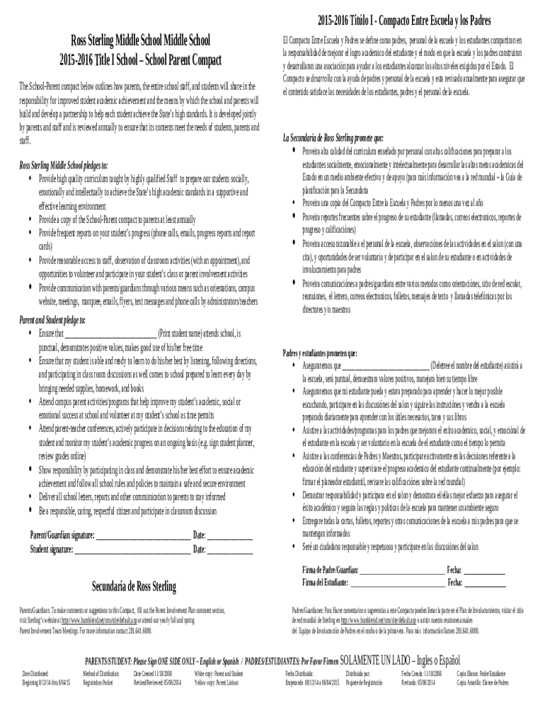 Ross Sterling Middle School Middle School - Humble ISD Doc Template ...