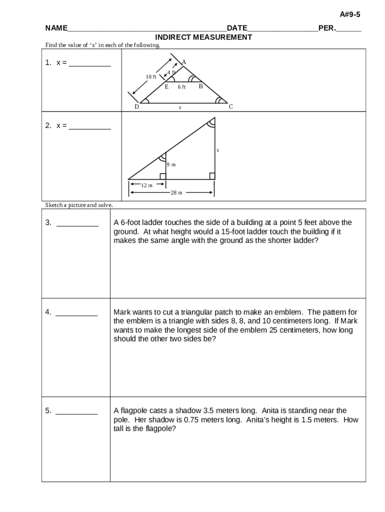 Indirect Measurement Examples