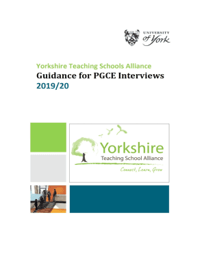 Fillable Online PGCE Interview Preparation Guide (YTSA) (PDF , 385kb ...