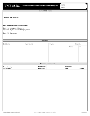 Fillable Online Current PhD Status Fax Email Print - pdfFiller