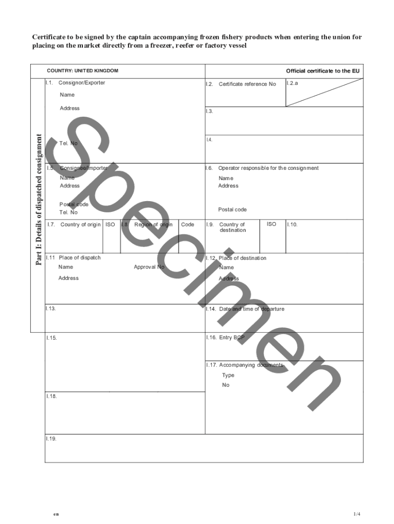 Fillable Online Certificate to be signed by the captain accompanying ...