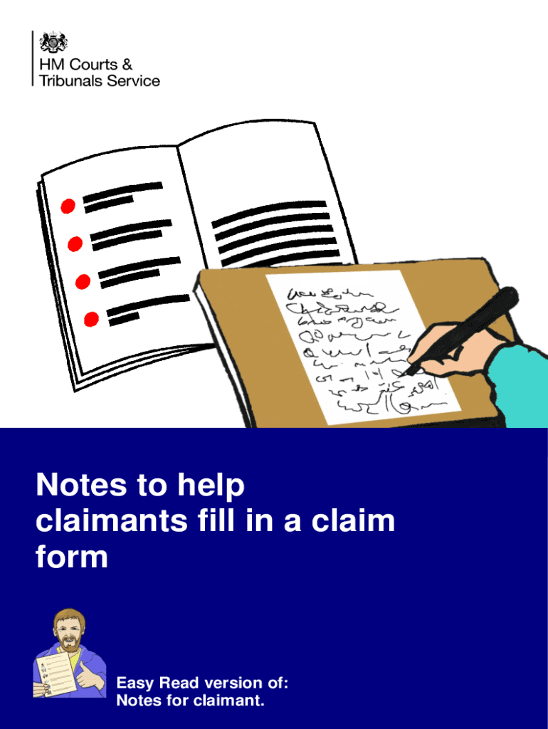Fillable Online Notes to help claimants fill in a claim form Fax Email ...