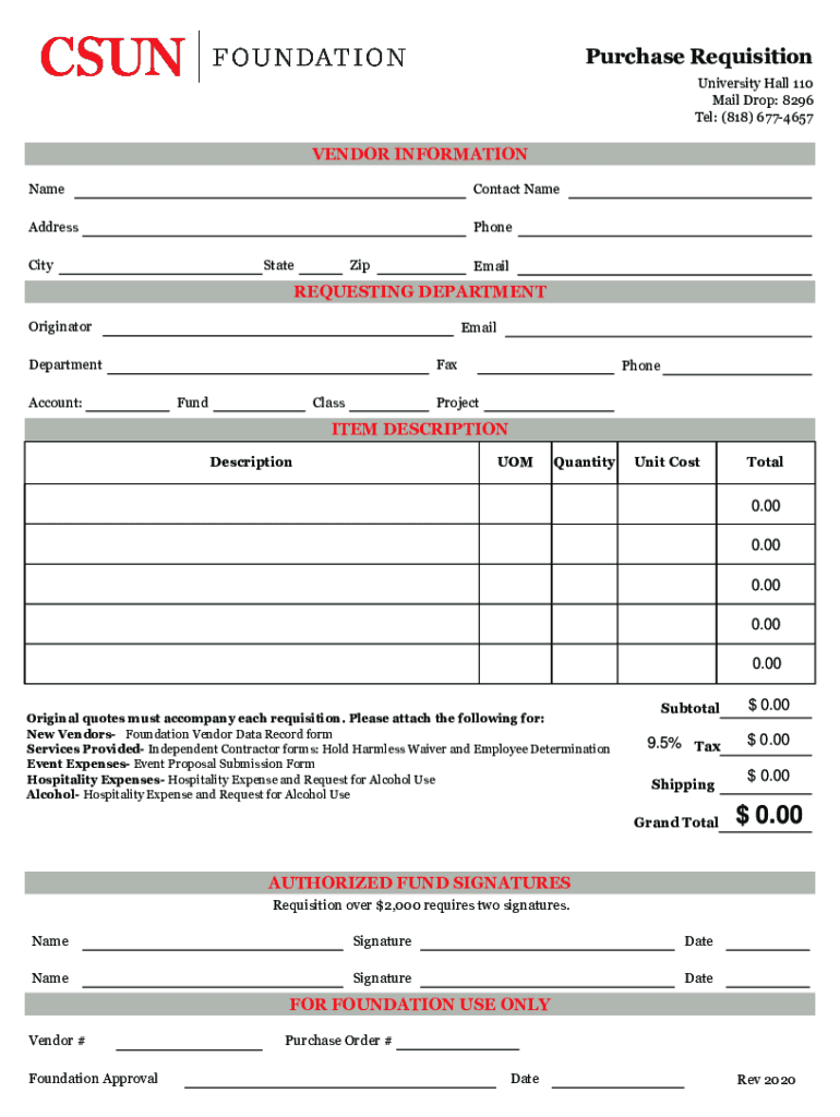 Fillable Online CHANGE REQUISITION OR PURCHASE ORDER REQUEST Fax Email ...