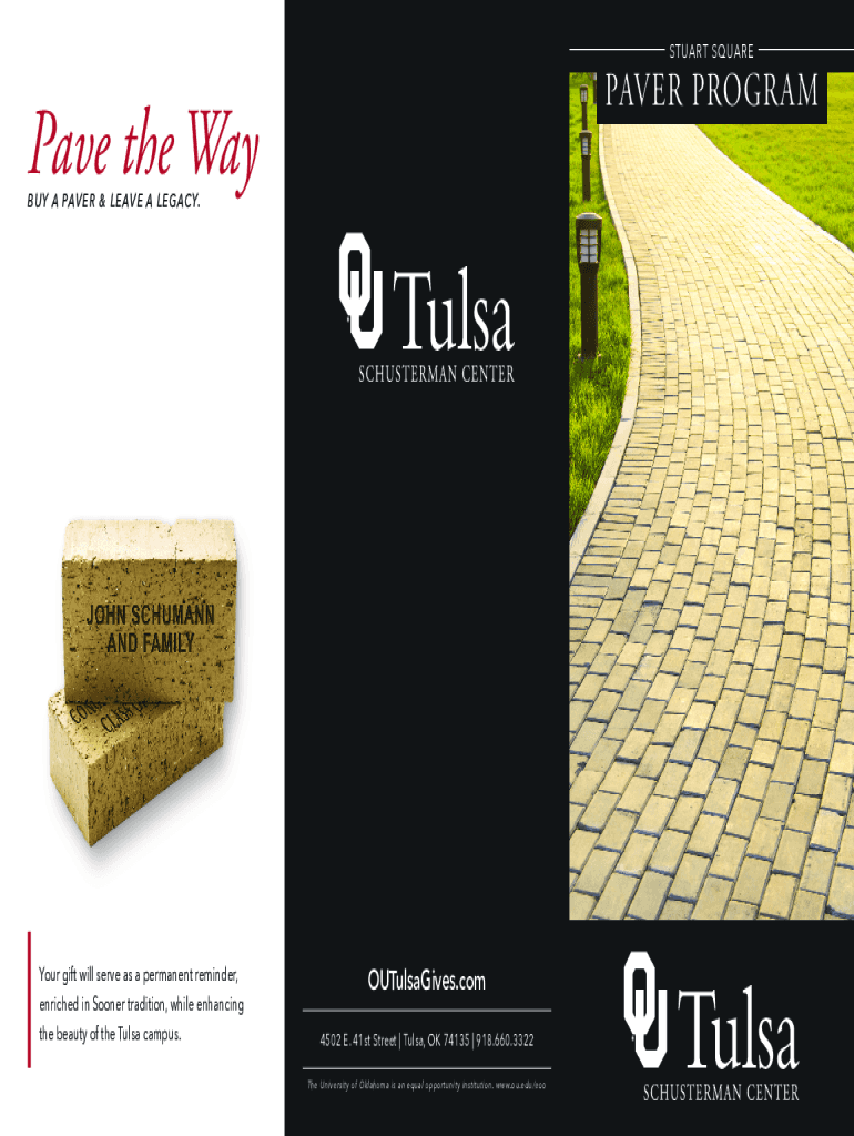 Fillable Online cq5publish ou PAVER PROGRAM Pave the Way - University ...