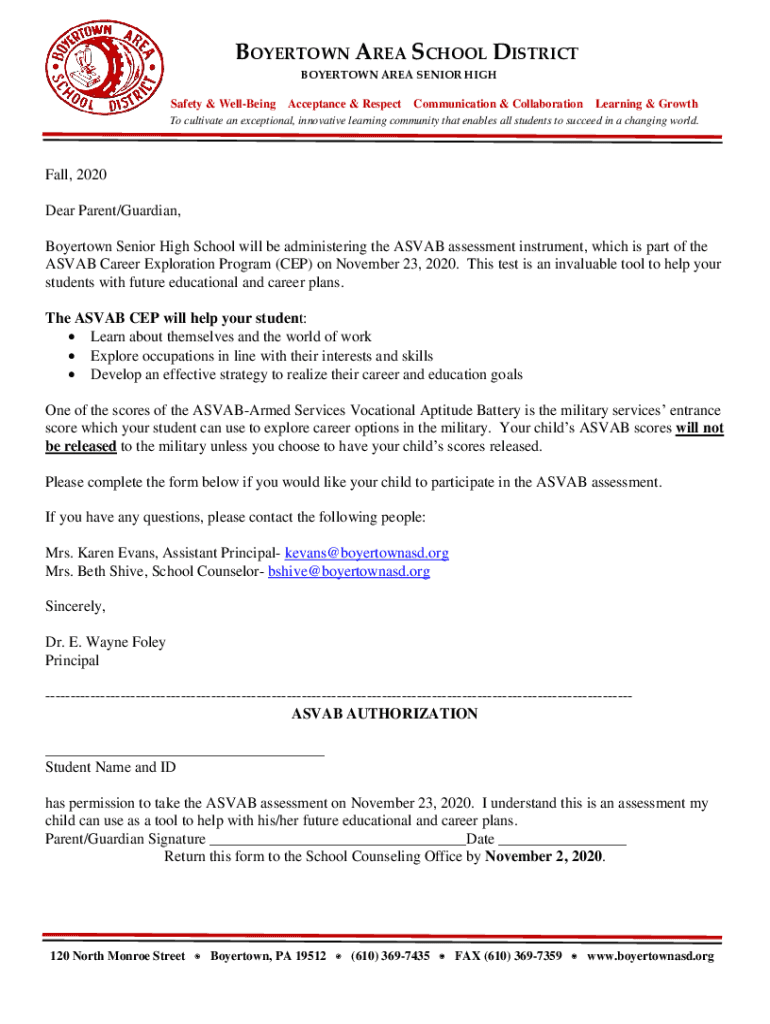 Fillable Online Boyertown Area Senior High / BASH Homepage Fax Email Print - pdfFiller